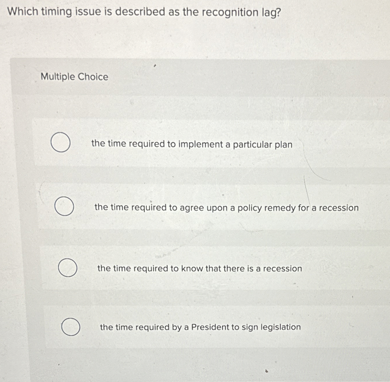 Solved Which timing issue is described as the recognition | Chegg.com