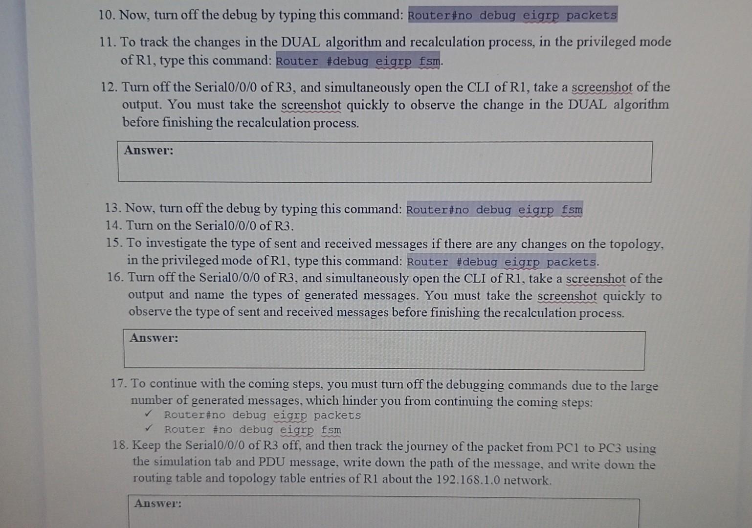 Solved 1. Determine the possible paths to the PC3 (i.e., | Chegg.com