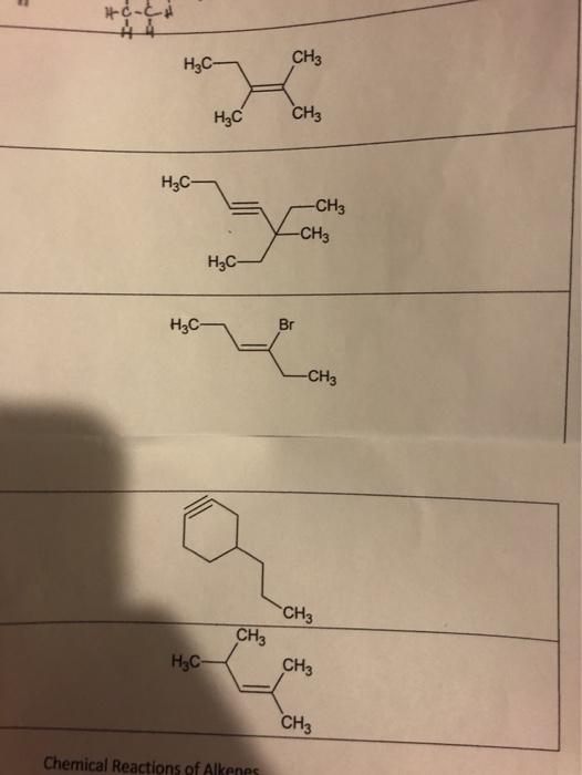 Solved -ẻ-C H2C CH3 H3C CH3 H3CM Y -CH3 -CH₃ H3C H3C Br -CH₃ | Chegg.com