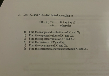 Solved Let x1 ﻿and x2 ﻿be distributed according | Chegg.com