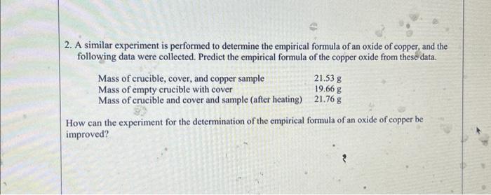 Solved Post Lab Questions: 1. There are some experimental | Chegg.com