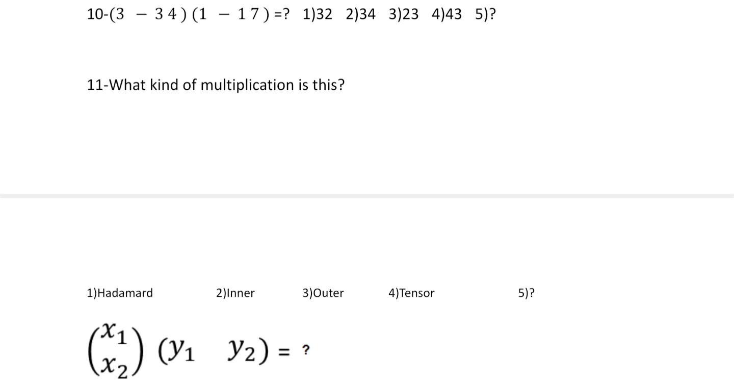 Solved 10−(3−34)(1−17)=?1)322)34 3)23 4)435)? 11-What kind | Chegg.com