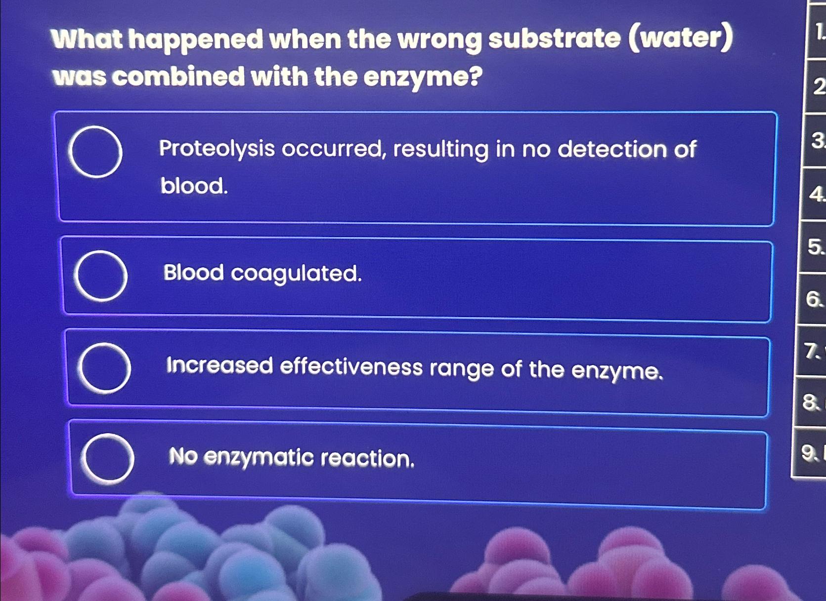 Solved What happened when the wrong substrate (water) ﻿was | Chegg.com