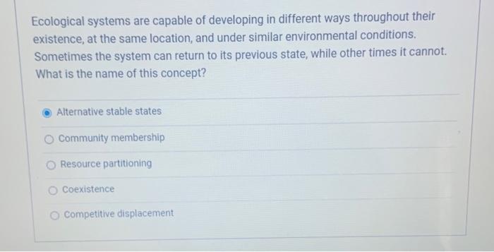 Solved Which of the following helps explain why high | Chegg.com
