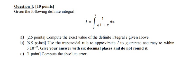 Solved Question 5: [17 ﻿points]Question 4: [10 ﻿points]Given | Chegg.com