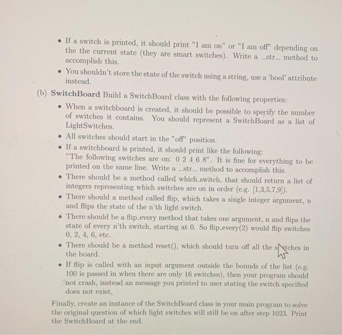 Solved 2. Light Switches Consider the following logic puzzle | Chegg.com
