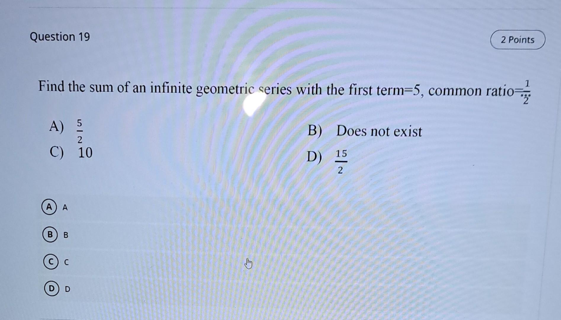 Find the common ratio ' r ' for the geometric | Chegg.com
