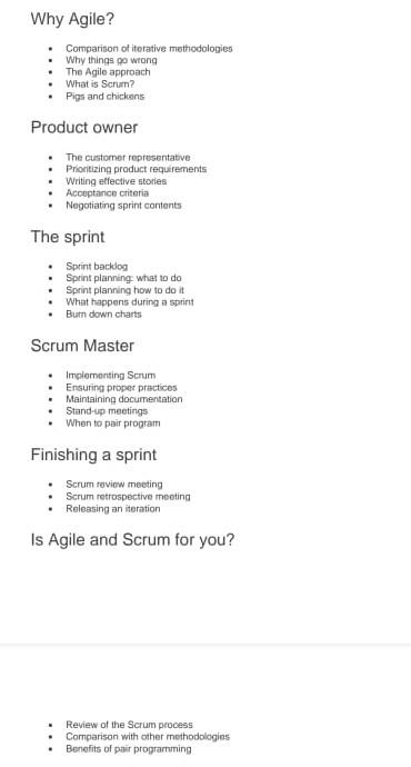 Solved Why Agile? - Comparison of iterative methodologies - | Chegg.com