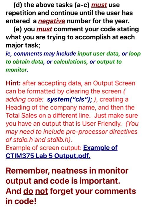Solved This lab is designed to use interactive input, loop | Chegg.com