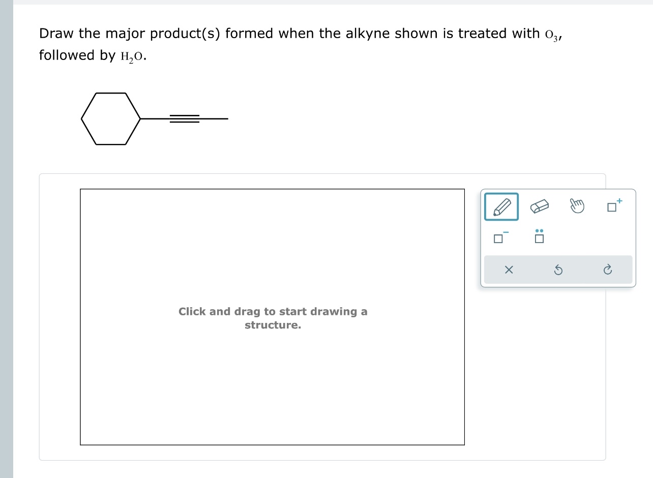 Solved Draw the major product(s) ﻿formed when the alkyne | Chegg.com