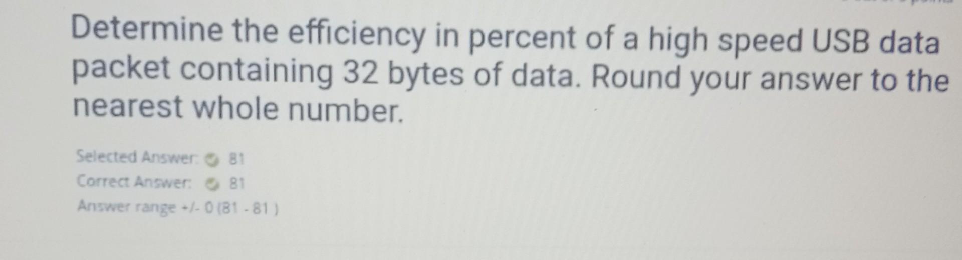 Solved Determine the efficiency in percent of a high speed | Chegg.com