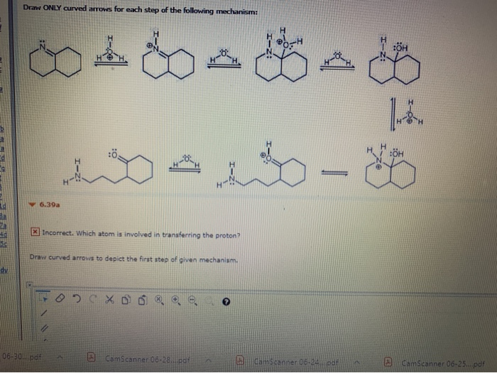 Solved Draw ONLY curved arrows for each step of the | Chegg.com