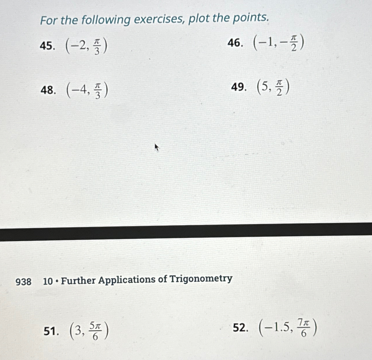 Solved For the following exercises, plot the | Chegg.com