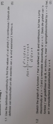 Solved 1.1 ﻿Use the definition of continuity to find the | Chegg.com