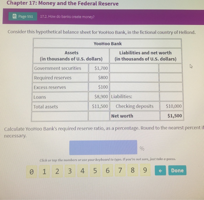 Solved Chapter 17: Money and the Federal Reserve @ Page 551 | Chegg.com