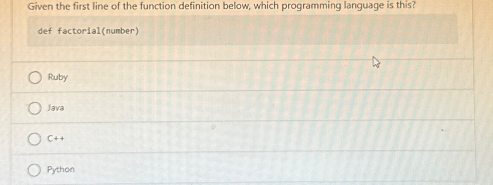 Solved Given the first line of the function definition | Chegg.com