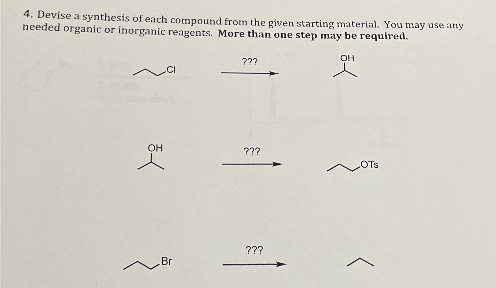 Solved Devise a synthesis of each compound from the given | Chegg.com