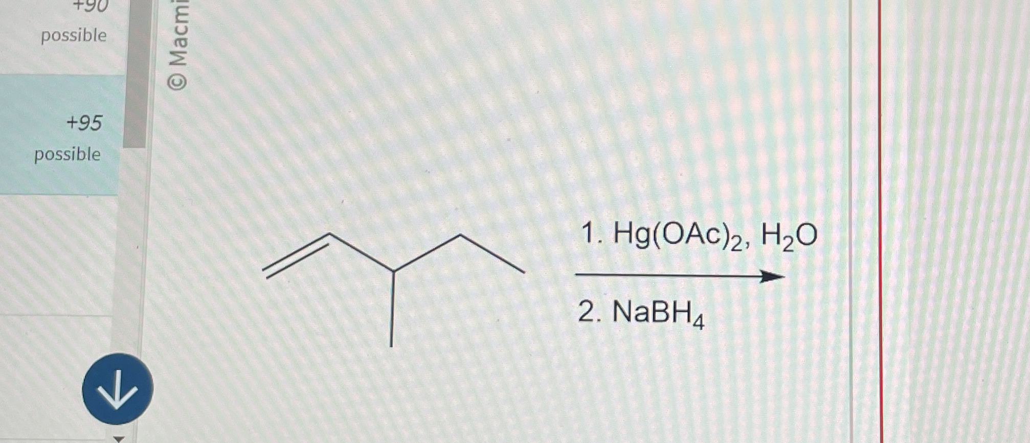 Solved draw the major organic product for the reaction | Chegg.com