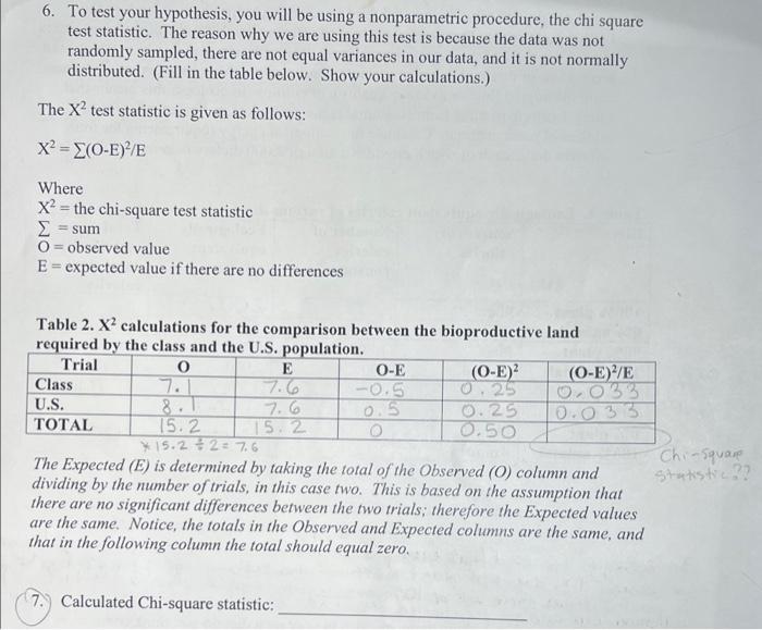 Solved Can someone please help me calculate the Chi square | Chegg.com
