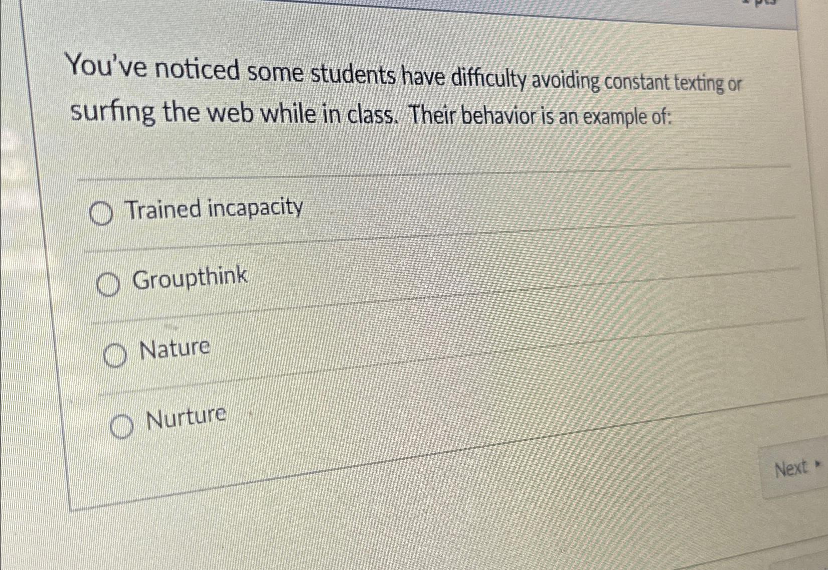 Solved You've noticed some students have difficulty avoiding | Chegg.com
