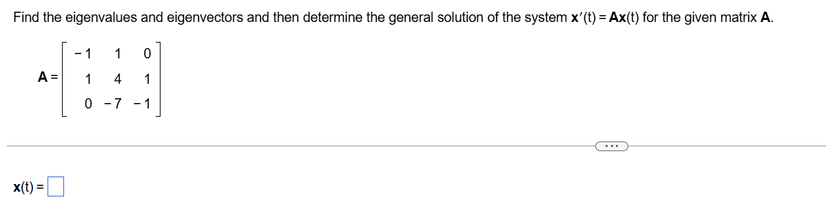 Solved Find the eigenvalues and eigenvectors and then | Chegg.com