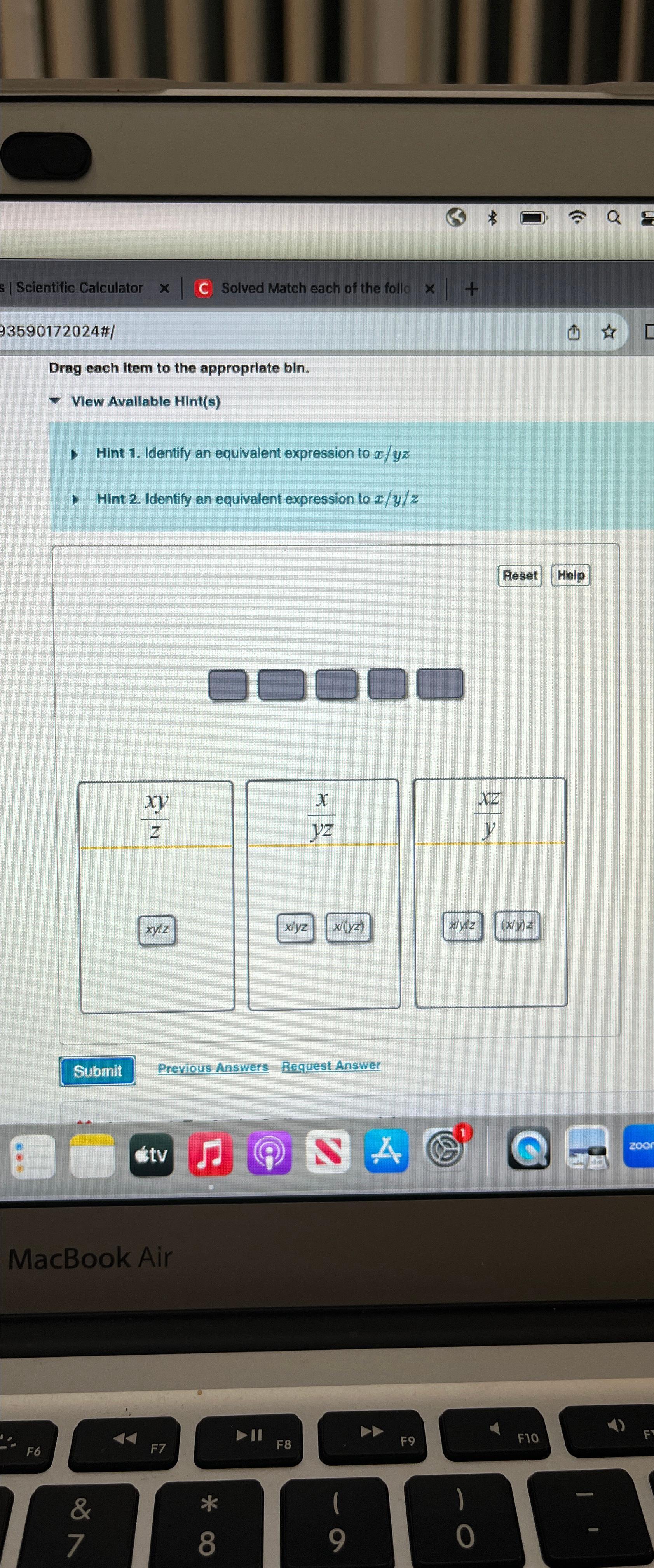 Solved Scientific CalculatorSolved Match each of the follo | Chegg.com