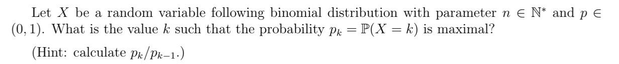 Solved Let X be a random variable following binomial | Chegg.com