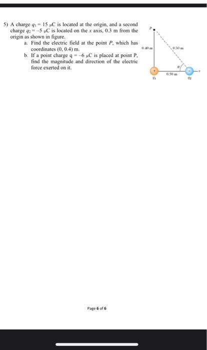 Solved 1) Three charged particles are located at the comers | Chegg.com