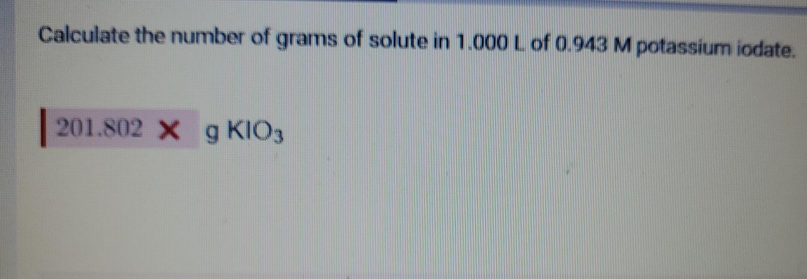 Solved Calculate the number of grams of solute in 1.000 L of | Chegg.com