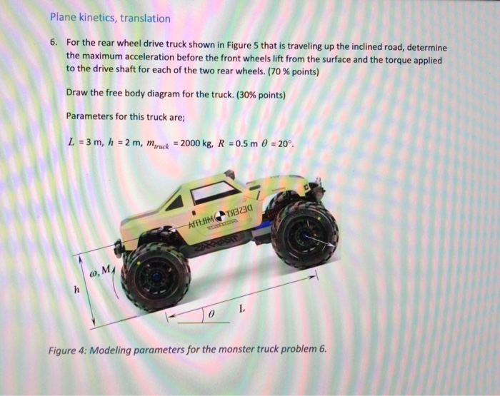Solved Plane kinetics, translation 6. For the rear wheel | Chegg.com