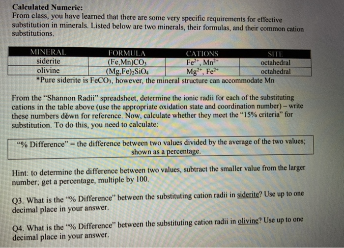 Solved Calculated Numeric: From class, you have learned that | Chegg.com