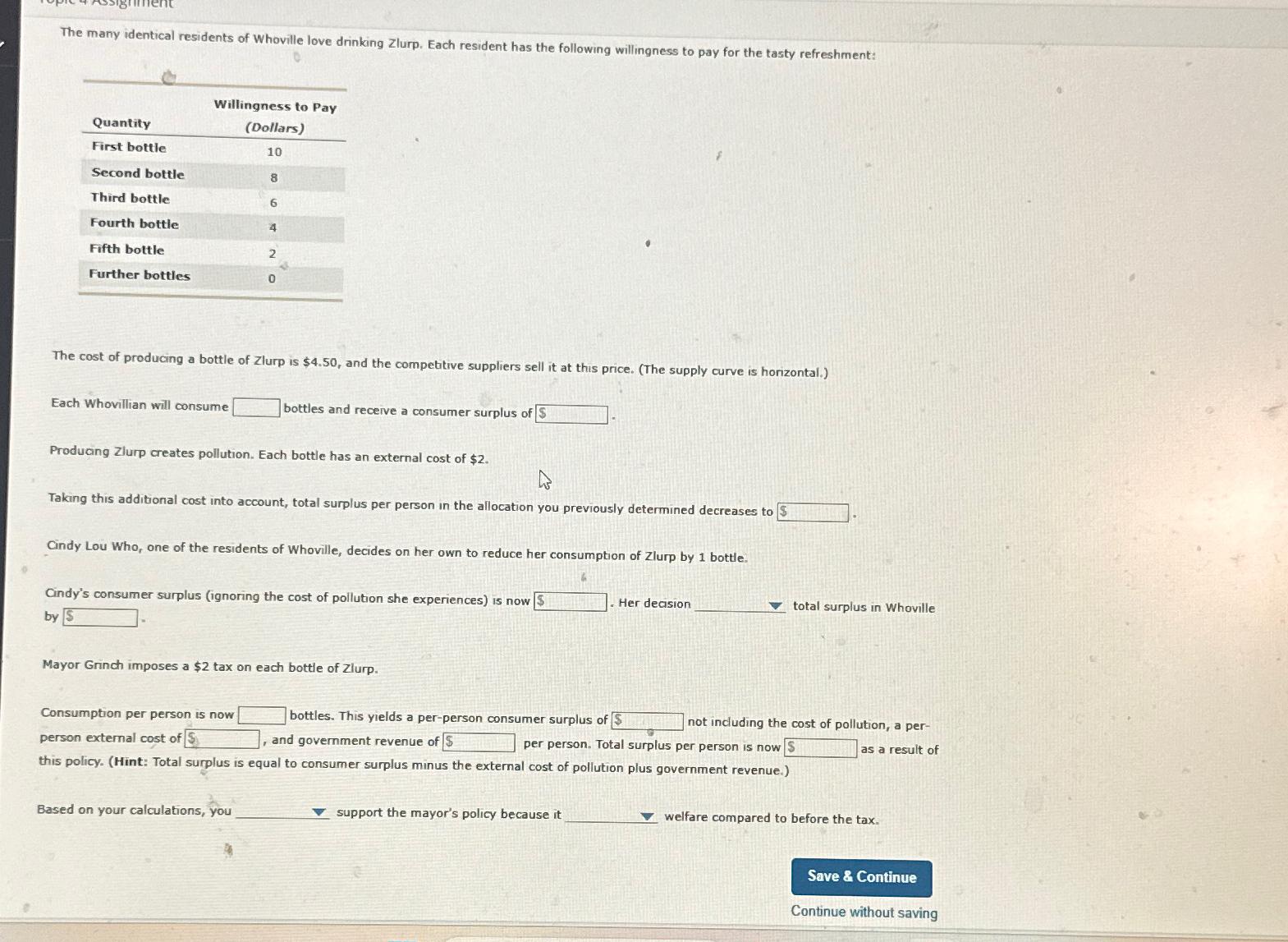 Solved The many identical residents of Whoville love | Chegg.com