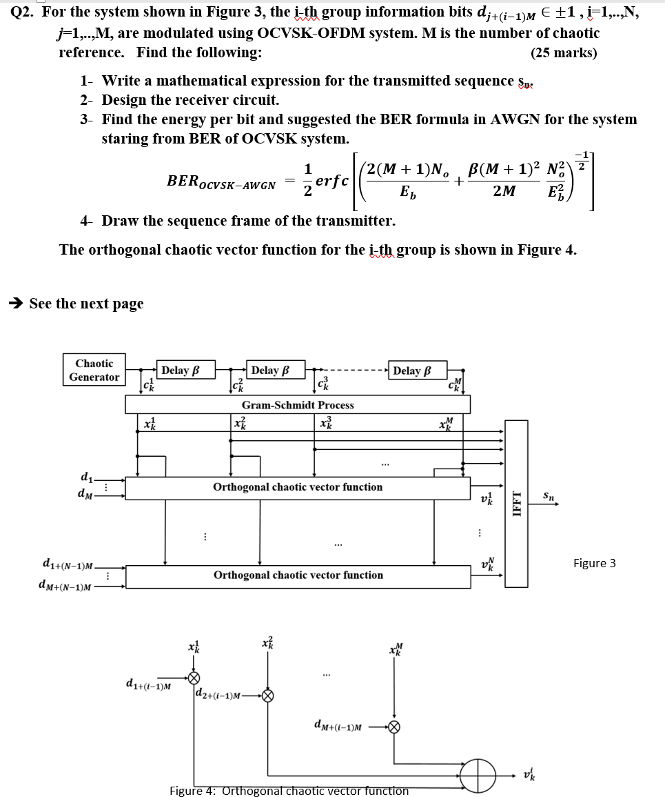 Q2. ﻿For the system shown in Figure 3, ﻿the i-th | Chegg.com