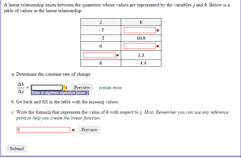 Solved A linear relationship exists between the quantities | Chegg.com