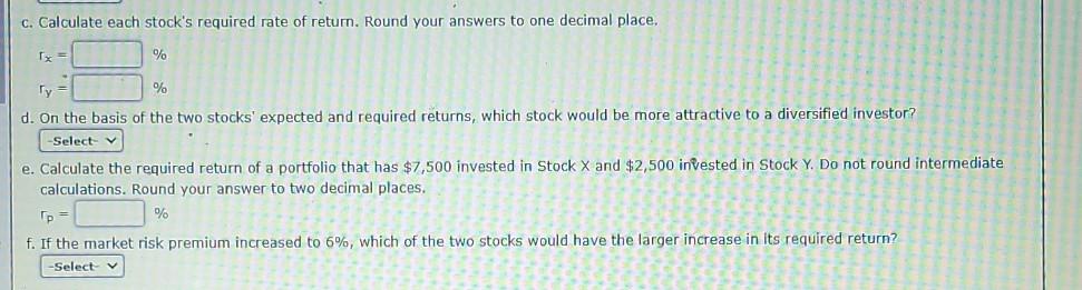 Solved Stock X has a 9.5% expected return, a beta | Chegg.com