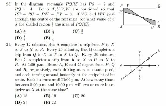 Solved PV I 23. In the diagram, rectangle PQRS has PS = 2 | Chegg.com