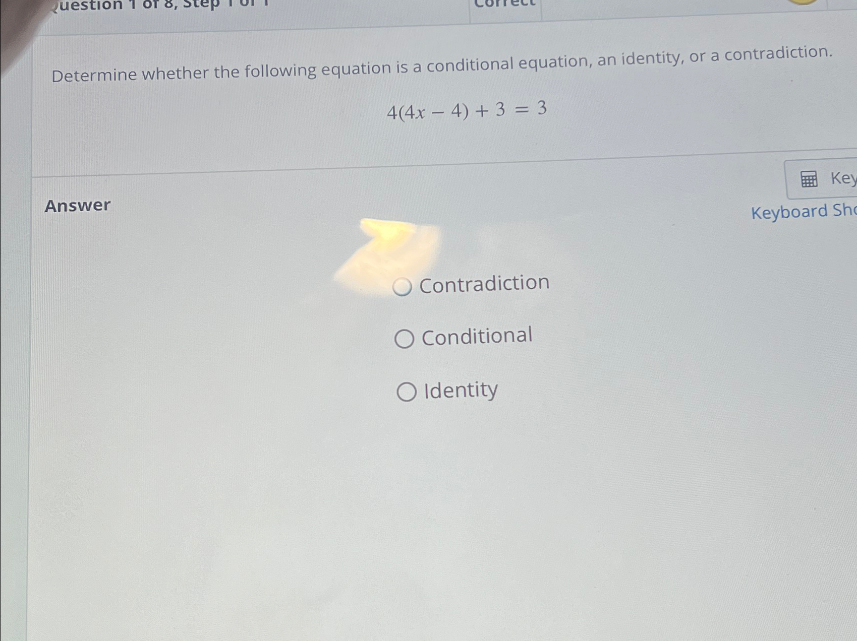 Solved Determine whether the following equation is a | Chegg.com
