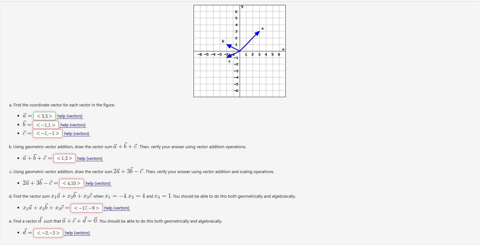 Solved a. ﻿Find the coordinate vector for each vector in | Chegg.com