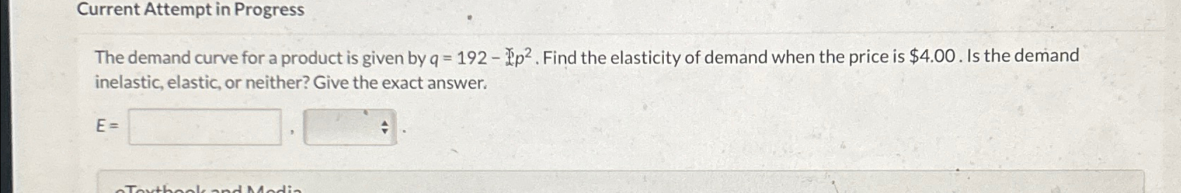 Current Attempt in ProgressThe demand curve for a | Chegg.com
