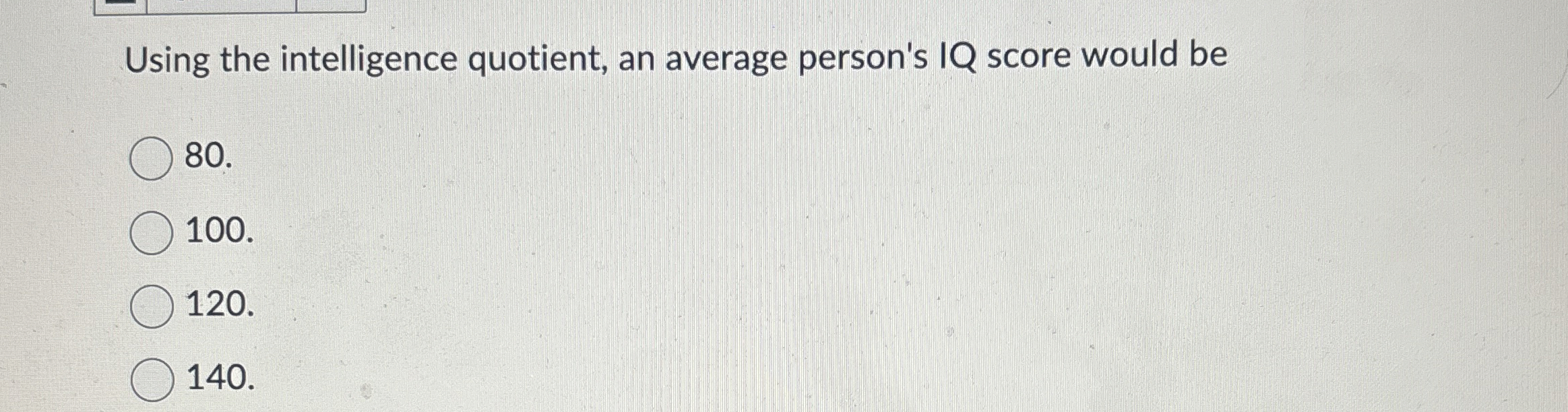 Solved Using the intelligence quotient, an average person's | Chegg.com