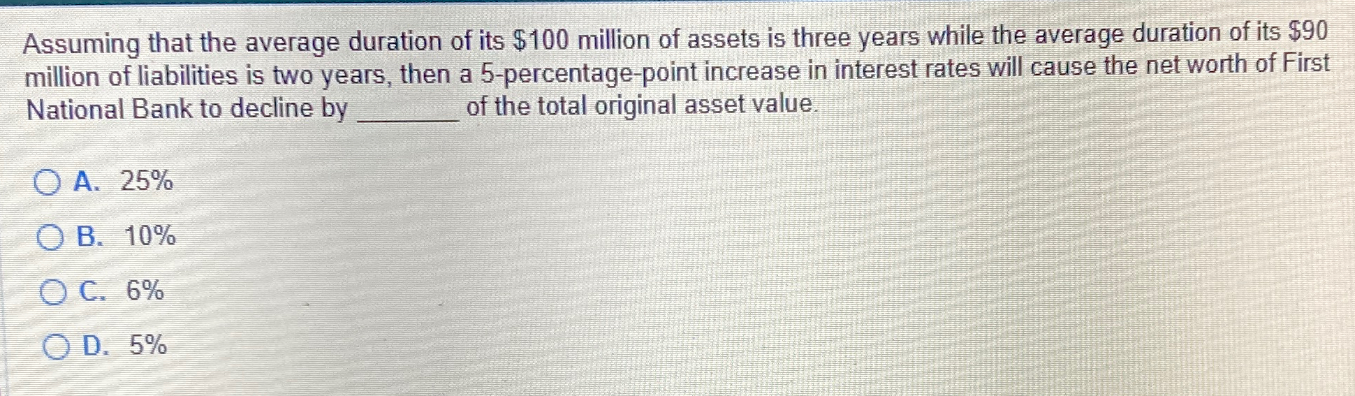 Solved Assuming that the average duration of its $100 | Chegg.com