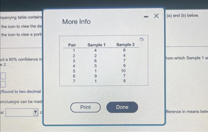 Solved The accompanying table contrins two samples that were | Chegg.com