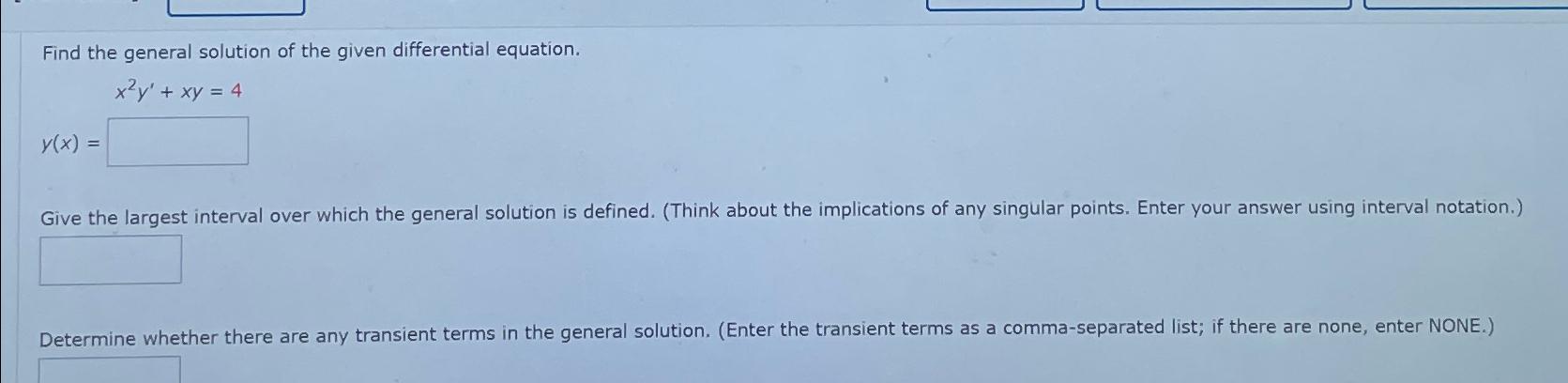 Solved Find the general solution of the given differential | Chegg.com