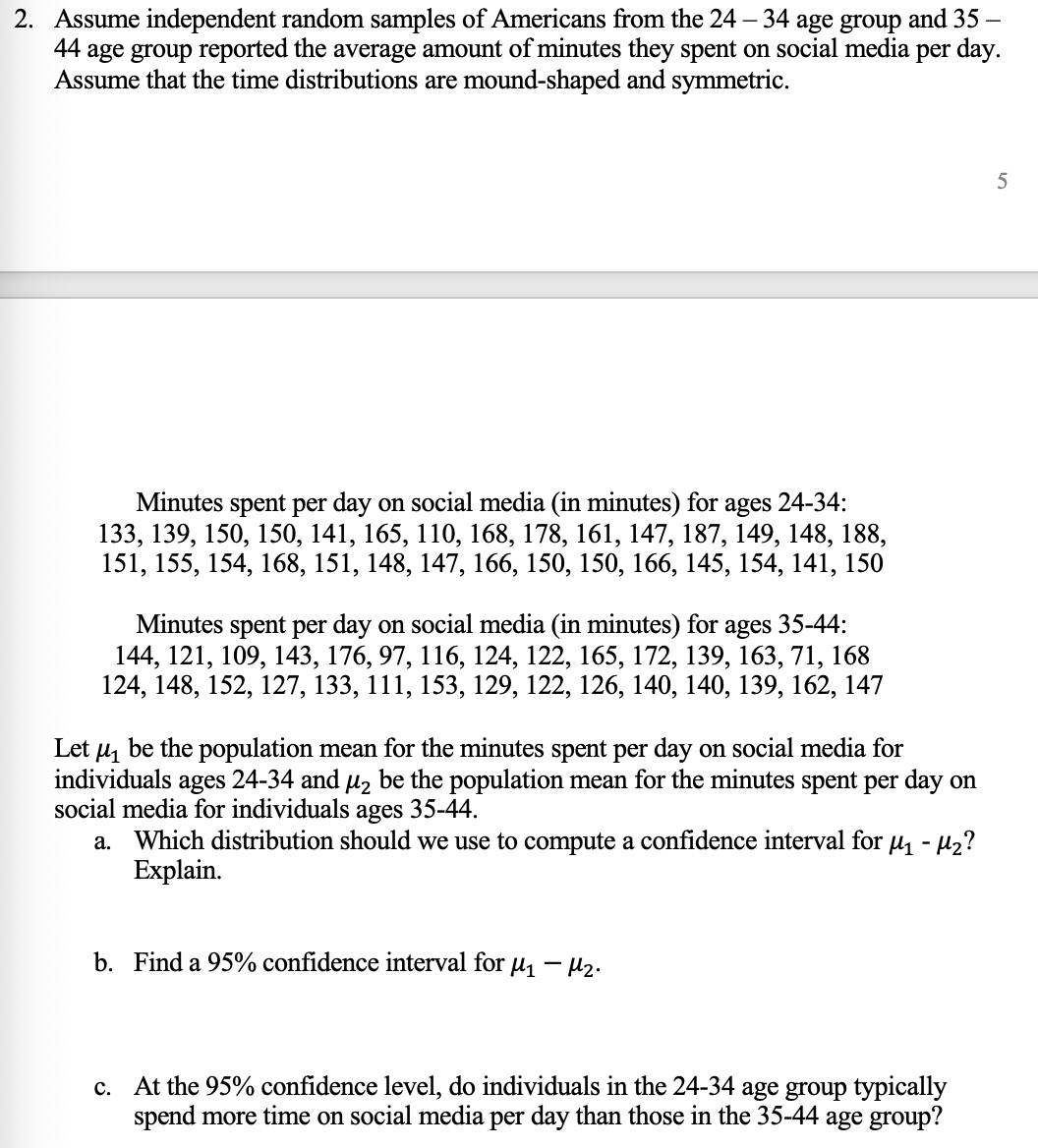Solved Assume independent random samples of Americans from | Chegg.com