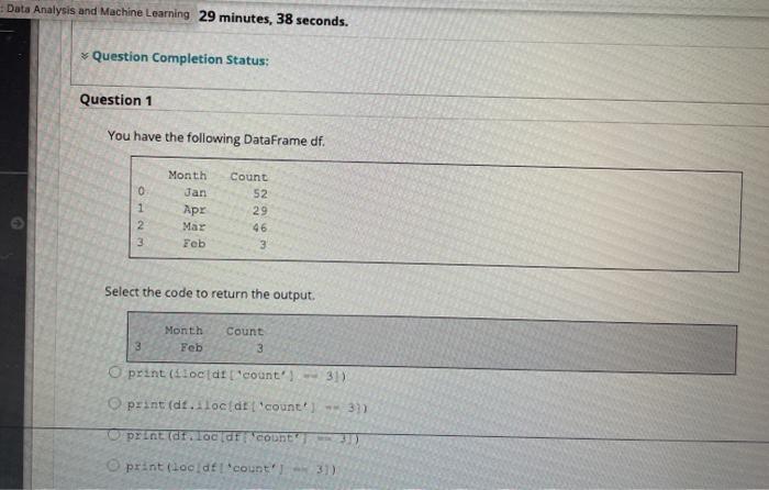 Solved Data Analysis and Machine Learning 29 minutes, 38 | Chegg.com