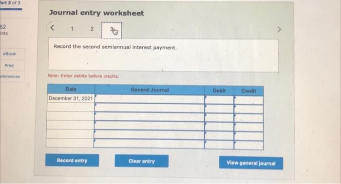 Solved Journal entry worksheet 3Journal entry worksheet | Chegg.com