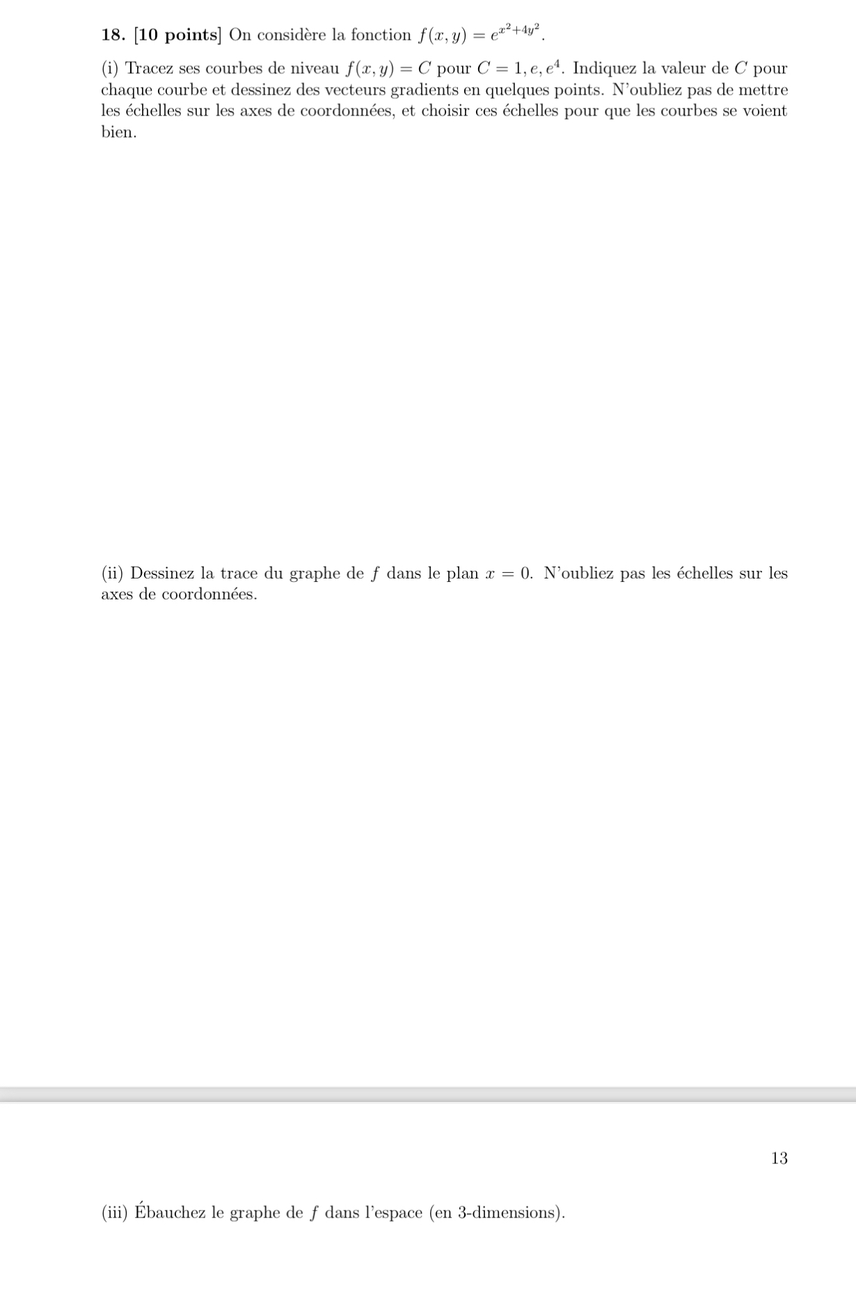 [10 ﻿points] ﻿On considère la fonction | Chegg.com