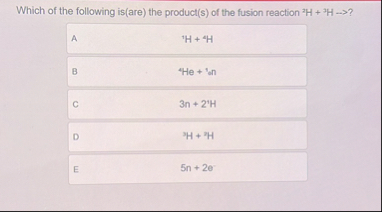 Solved Which of the following is(are) ﻿the product(s) ﻿of | Chegg.com