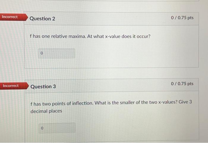 Solved For questions 1 through 5 , consider the function | Chegg.com