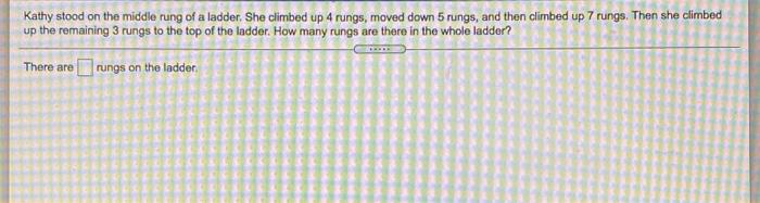 Solved Kathy stood on the middle rung of a ladder. She | Chegg.com